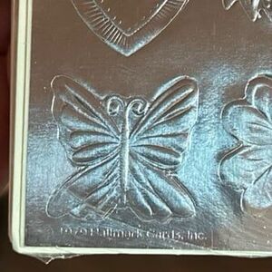 Hallmark | Office | Vintage 979 Hallmark Silver Foil Metallic Icon ...